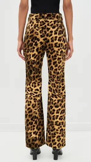 Ba&sh Brent Leopard Print Pants - Naturel