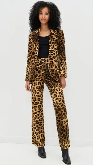 Ba&sh Brent Leopard Print Pants - Naturel