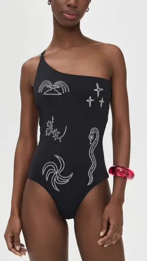Oas Embroidered One-piece Swimsuit