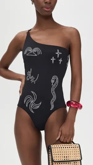 Oas Embroidered One-piece Swimsuit