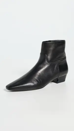 STUART WEITZMAN Stassi Zip Booties - Black
