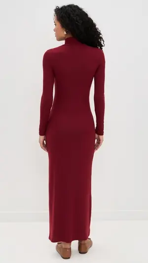 LESET Lauren Turtleneck Maxi Dress