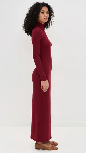 LESET Lauren Turtleneck Maxi Dress