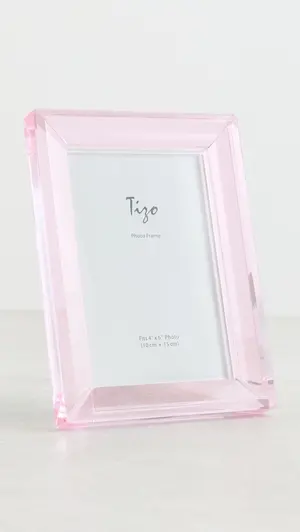 TIZO DESIGN Crystal Glass Picture Frame 4x6