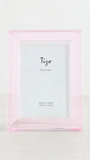 TIZO DESIGN Crystal Glass Picture Frame 4x6