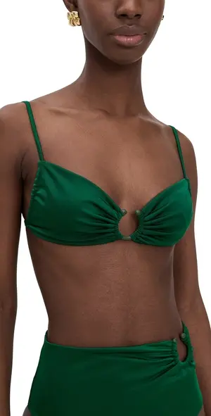 Women's Dark Green Swimwear