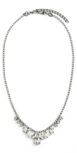 Maison Irem Nimet Crystal Necklace - Silver