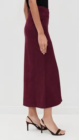 Line & Dot Valen Faux Suede Skirt
