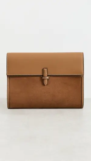 HUNTING SEASON Large Soft Clutch - Cognac