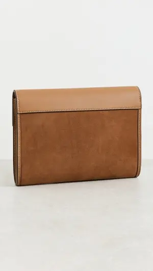 HUNTING SEASON Large Soft Clutch - Cognac