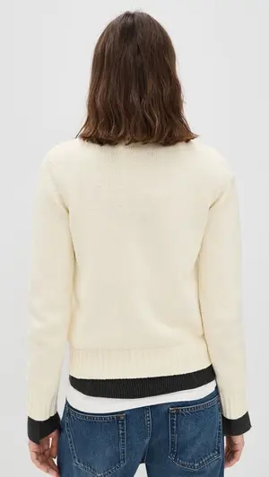 SPORTY & RICH Usa Knitted Sweater