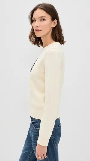 SPORTY & RICH Usa Knitted Sweater