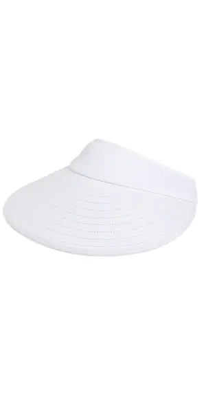 FAVORITE DAUGHTER Logo Embroidered Visor - White