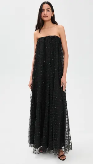 Staud Faye Sequined Maxi Dress