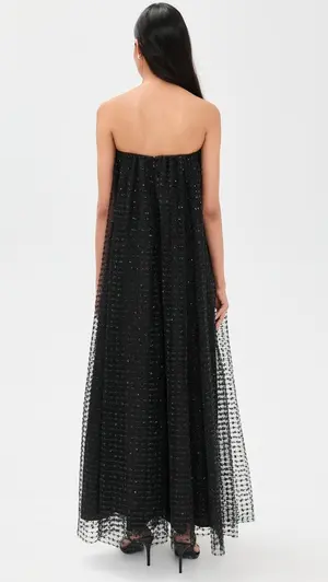 Staud Faye Sequined Maxi Dress