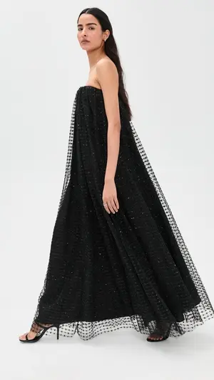 Staud Faye Sequined Maxi Dress