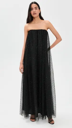 Staud Faye Sequined Maxi Dress