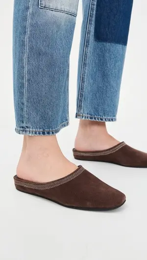 Veronica Beard Narcisa Mules - Espresso