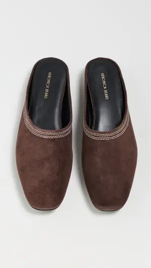 Veronica Beard Narcisa Mules - Espresso