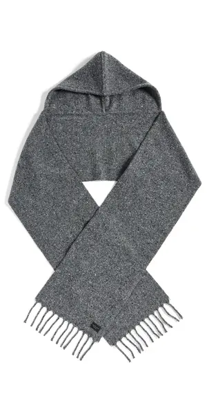 Rag & Bone Amy Hooded Scarf - Charcoal