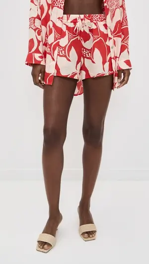 L*Space Rio Floral Linen Shorts