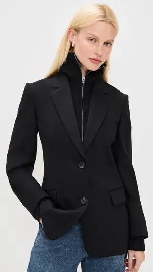 Rag & Bone Frank Ponte Blazer - Black