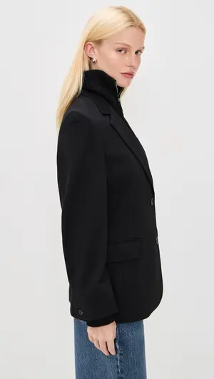 Rag & Bone Frank Ponte Blazer - Black