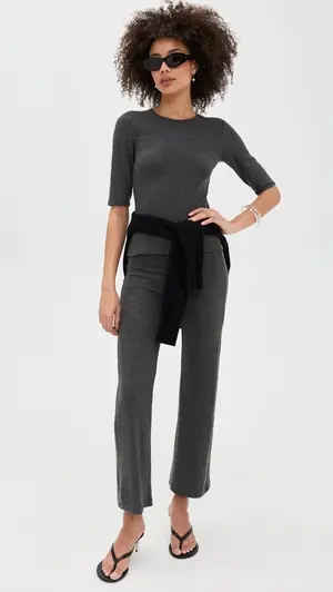 LESET Lauren Crop Flare Pants