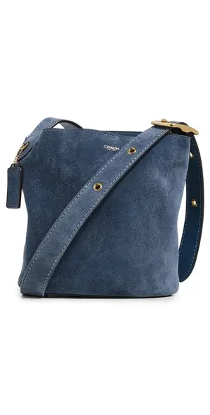 COACH Suede Bleecker Bucket Bag