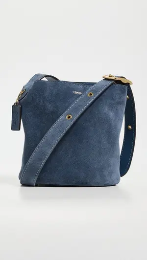 COACH Suede Bleecker Bucket Bag