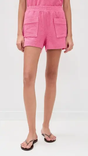 Tanya Taylor Mare Terry Cloth Shorts