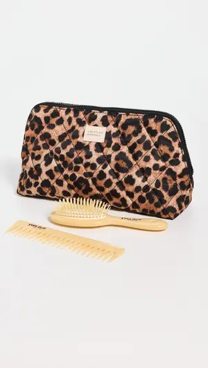 LOEFFLER RANDALL Frances Leopard Cosmetic Pouch