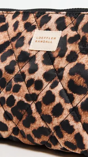 LOEFFLER RANDALL Frances Leopard Cosmetic Pouch