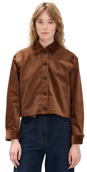 Theory Yoke Corduroy Shirt Jacket