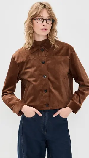 Theory Yoke Corduroy Shirt Jacket