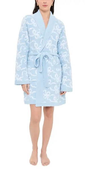 LoveShackFancy Indie Teddy Robe - Blue Moon