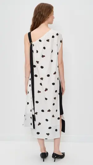 LEE MATHEWS Leila Polka-dot Print Dress