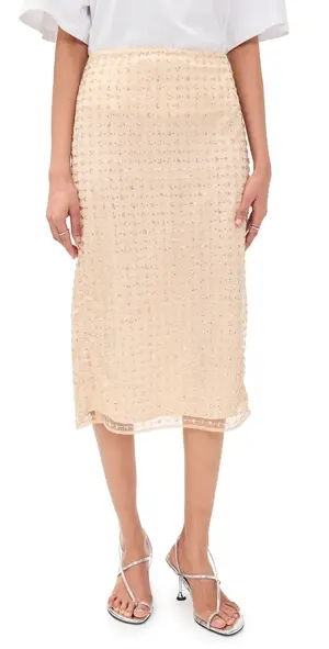 Staud Casey Sequin-embellished Skirt