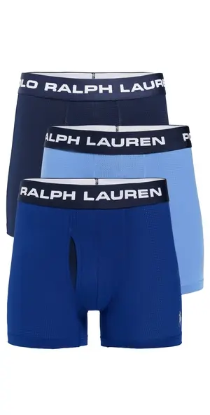 Polo Ralph Lauren Perfect Pouch Mesh Boxer Briefs 3 Pack - Cruisenavy/harborisland/royal