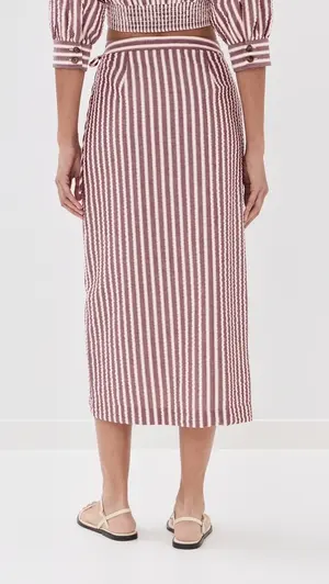 Simkhai Monty Wrap Midi Skirt