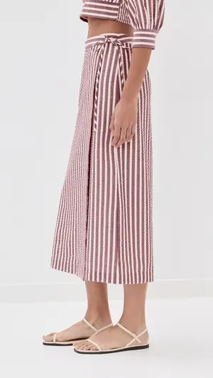 Simkhai Monty Wrap Midi Skirt