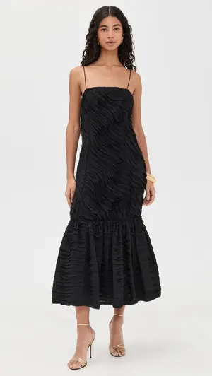 Ulla Johnson Augustina Ruffle Midi Dress
