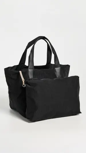 VEE COLLECTIVE Porter Essence Medium Tote - Black Paper Black