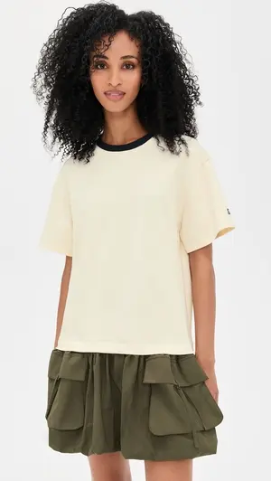 Sea Hester Solid Combo Tee Dress