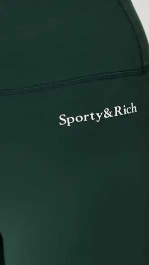 SPORTY & RICH Serif Logo Leggings