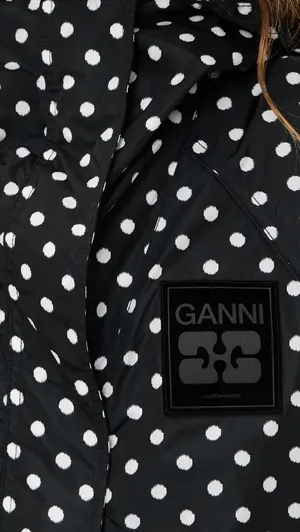 GANNI Flyweight Nylon Jacket - Black