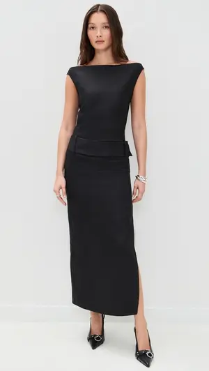 SIR. Raquel Off-shoulder Midi Dress