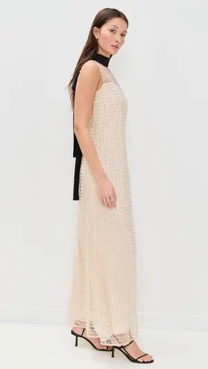 Staud Sequin Embellished Maxi Dress