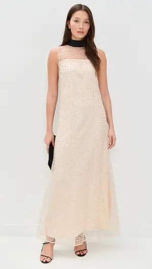 Staud Sequin Embellished Maxi Dress