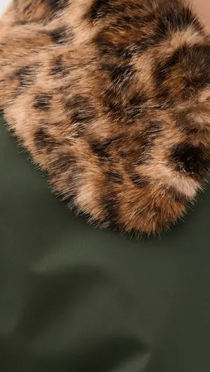 Baum Und Pferdgarten Bronte Leopard Faux Fur Collar Jacket